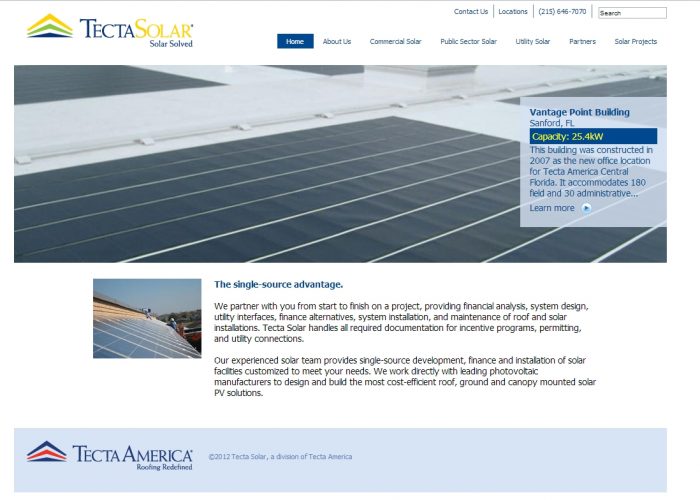 Tecta Solar Launches New Website | Solar Builder