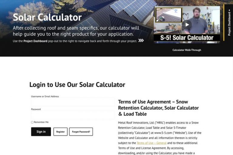 S-5! works with PVComplete on solar calculator for metal roofs | Solar ...