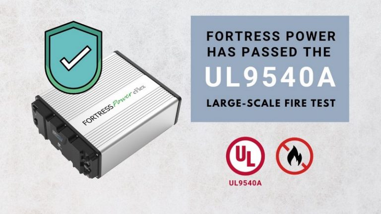 Fortress Power lithium battery passes UL 9540A large-scale fire safety ...