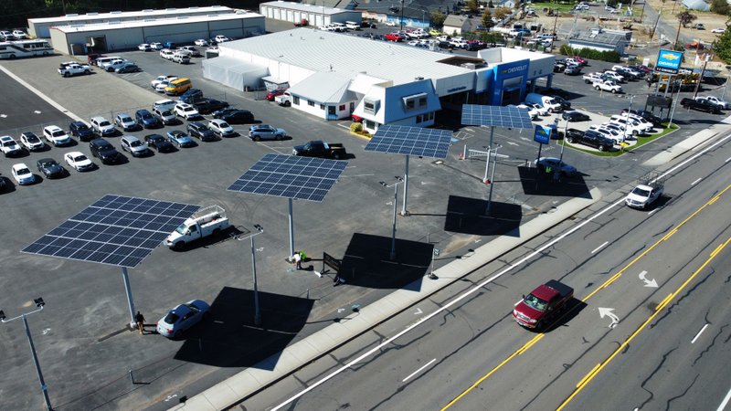 Oregon EV dealer adding five dual-axis solar trackers via Stracker ...