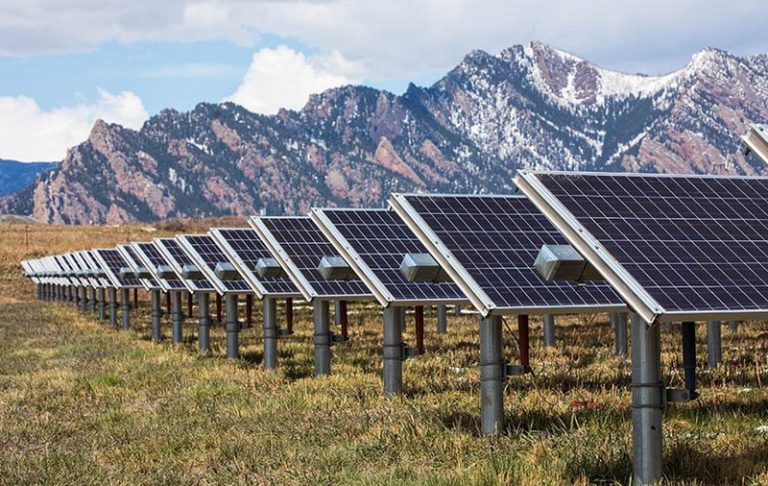 Increased solar panel row spacing can improve site economics