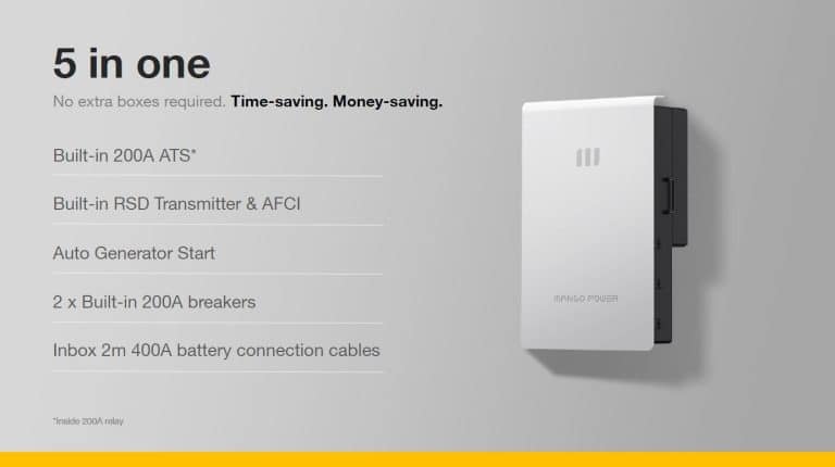 How Mango Power M home backup installs in 4 hours or less