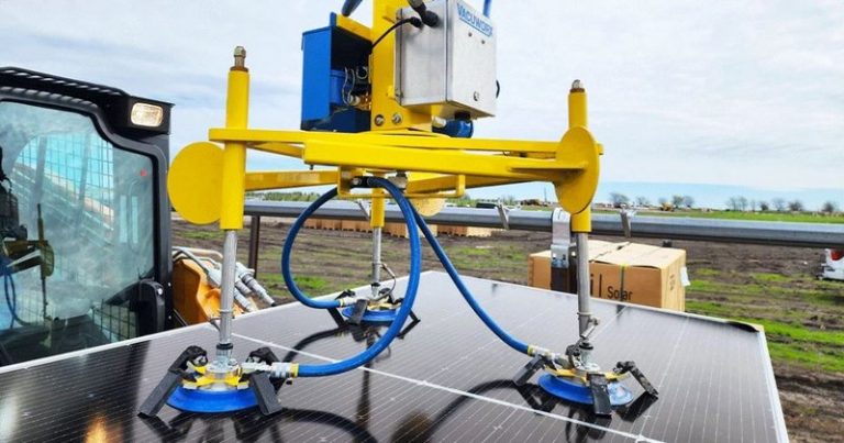 Check the Vacuworx Solar Panel Lifter for easier handling of modules in ...
