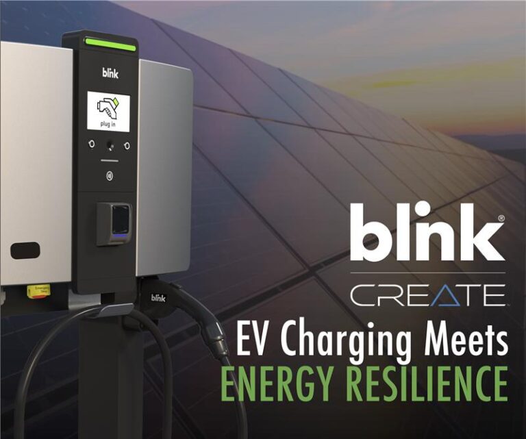 Create Energy and Blink debut turnkey EV charging, ESS, solar system